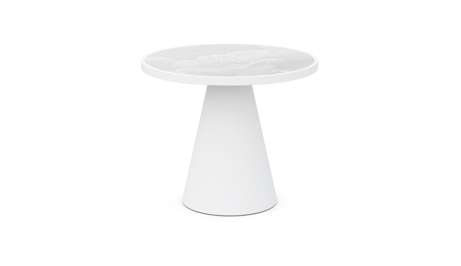 Leon | 35.5" Dining Table White - Dekton Top – Azzurro Living