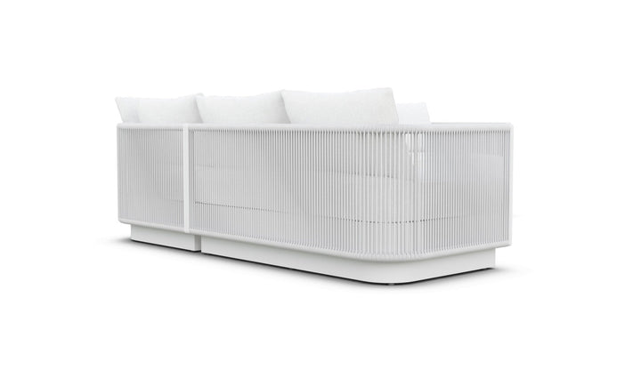 Porto Sectional Sofa Left Arm - White – Azzurro Living