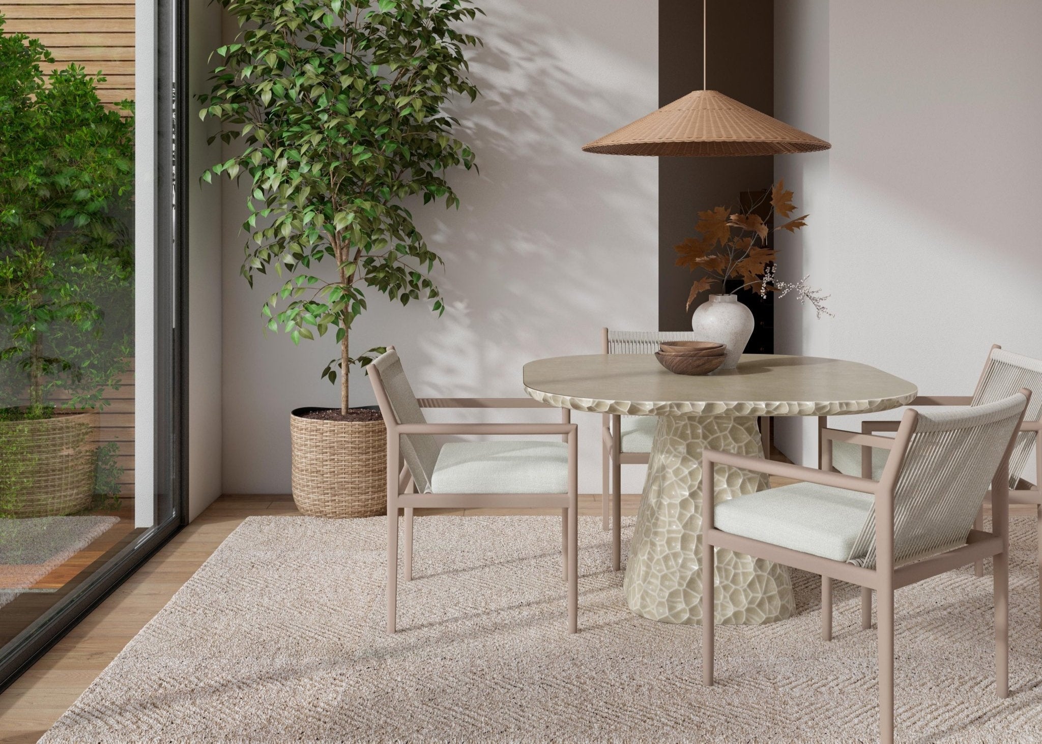 Panama | 48" Dining Table - Oat – Azzurro Living