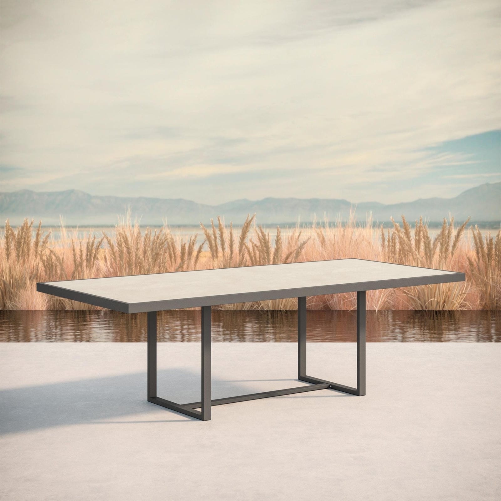 Pavia | 96" Dining Table - Charcoal - Dekton Top – Azzurro Living